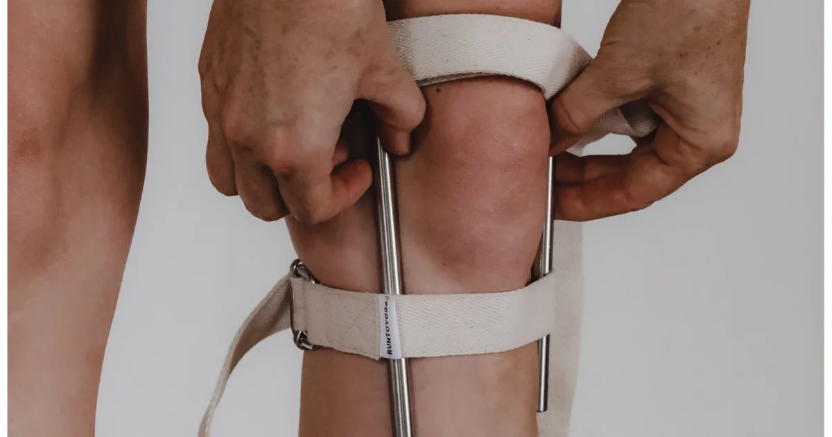 Therapeutic Knee Rod Set Stainless Steel | RunToYoga - Run To Yoga